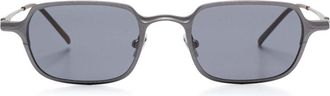 Rigards Sonnenbrille mit eckigem Gestell - Silber