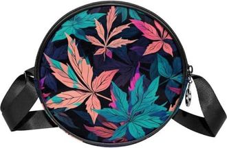 Generic Sac &agrave; bandouli&egrave;re rond pour femme, petit sac &agrave; bandouli&egrave;re avec fermeture &eacute;clair, bretelles r&eacute;glables, style d&eacute;contract&eacute;, pour femmes et filles