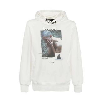 ISO.POETISM Cotton Hoodie - - Sweatshirts & Hoodies - Herren - Wei&szlig; - L
