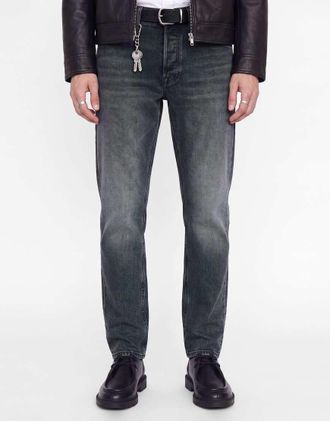 Jack & Jones Schwarze Jeans in regul&auml;rer Passform