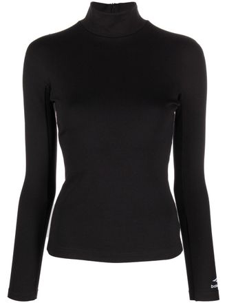 Balenciaga haut 3B Sports Icon &agrave; col roul&eacute; - Noir