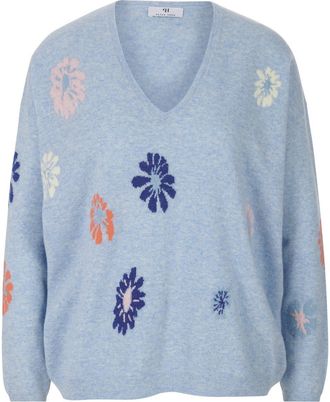 Peter Hahn V-Pullover Peter Hahn mehrfarbig