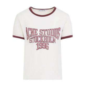 Acne Studios Grafik-T-Shirt - - Tops - Herren - Wei&szlig; - XL