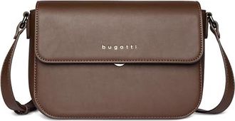 Bugatti Almata sac &agrave; &eacute;paule femme M, sac bandouli&egrave;re, sac &agrave; main en cuir synth&eacute;tique, marron