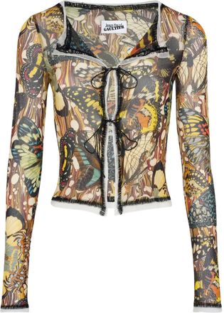 Jean Paul Gaultier Lang&auml;rmeliger Cardigan - Braun