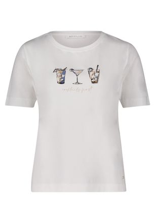 Betty & Co Damen Casual-Shirt mit Print XL, Patch Cream/Brown