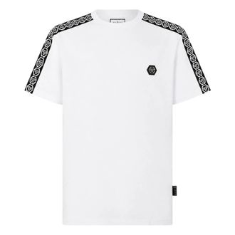 Philipp Plein T-Shirt Rundhalsausschnitt Kurzarm - - Tops - Herren - Wei&szlig; - S