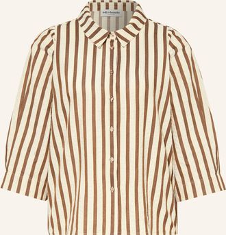 Lollys Laundry Lollys Laundry Hemdbluse Bonoll Mit 3/4-Arm braun