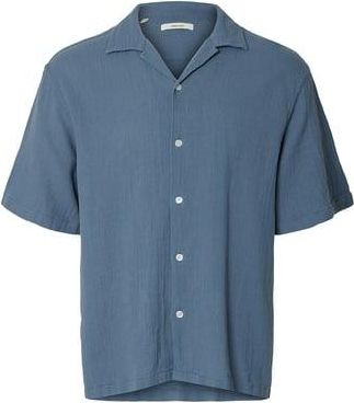 Selected Chemise &agrave; manches courtes en coton