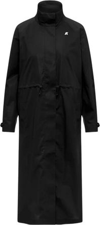 K-Way Femme, Manteaux, Noir, Taille: 36 FR Barbrein Cotton 3Layers AF
