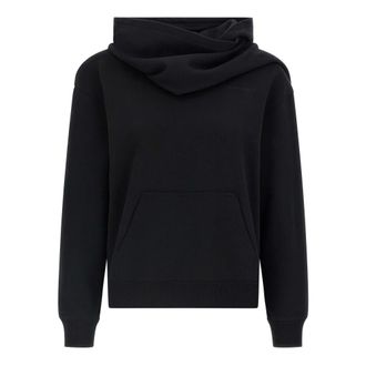 Courr&egrave;ges Schal Bestickter Hoodie - - Sweatshirts & Hoodies - Damen - Schwarzk - XS