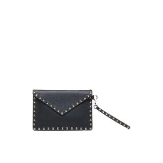 Valentino Garavani Rockstud Envelope Clutch - - Bags - Damen - Schwarzk - ONE SIZE