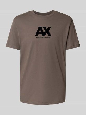 A|X Armani Exchange Regular Fit T-Shirt aus reiner Baumwolle mit Logo-Print