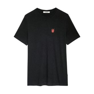 Zadig&Voltaire T-shirt Tommy Skull XO - Homme - Tops - Noir - Taille: 2XL
