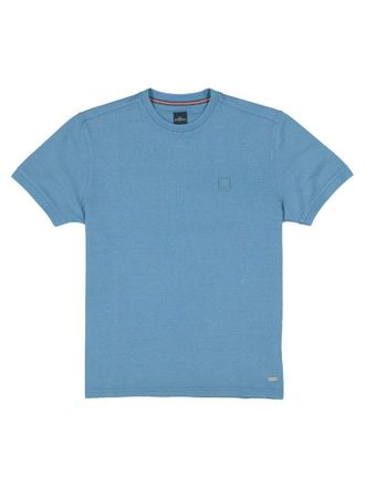 Engbers T-Shirt Herren Rundhals T-Shirt mit Badge an der Brust, Royalblau