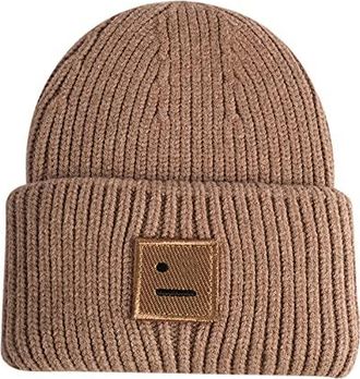 Generic Bonnet Femme Hiver Bonnet Femme Chapeau Femme Hiver Confortable Classique - Broderie Raton Laveur Amusant, Tricot Chaud avec Fourrure, Id&eacute;al Ski, Cade