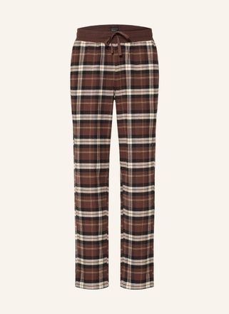 Schiesser Schlafhose Mix+Relax Aus Flanell braun