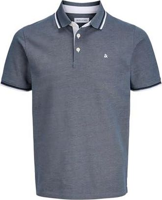 Jack & Jones Jack & Jones Polo uni grande taille pour homme, Blue Mirage., 6XL