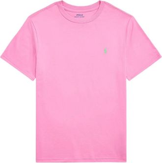 Ralph Lauren Homme, Tops, Rose, Taille: S T-shirt &agrave; Manches Courtes