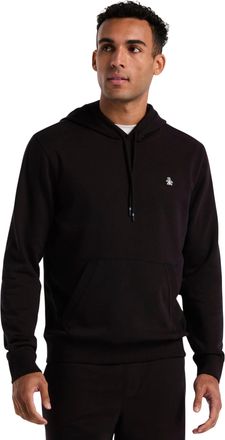 Original Penguin Fleece Hoodie with Sticker Pete Logo Black, Small