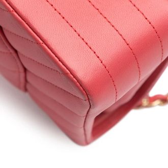 Chanel Hobo Bags - Medium Classic Chevron Lambskin Double Flap - Gr. unisize - in Rot - f&uuml;r Damen