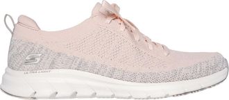 Skechers Damen Pure Flex Pulse Sneaker, Pink & Gray Knit, 37.5 EU