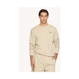 Dondup Logo-Print Baumwoll-Sweatshirt Beige - - Sweatshirts & Hoodies - Herren - Beige - 2XL