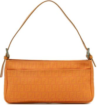Fendi Hobo Bags - Zucchino Canvas Pochette - Gr. unisize - in Orange - für Damen