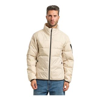 HUGO BOSS Homme, Vestes, Blanc, Taille: L Doudoune blanche avec d&eacute;tails r&eacute;fl&eacute;chissants