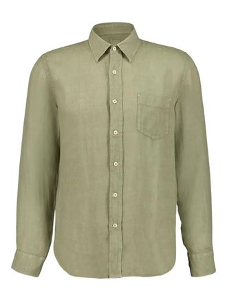 120% Lino Hemd aus Leinen - Gr&uuml;n