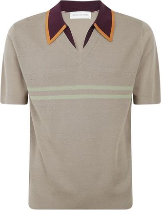 Dries Van Noten Homme, Pulls, Beige, Taille: L Molar Polo