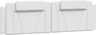vidaXL Kopfteil-Kissen Viana Wei&szlig; 180 cm Kunstleder Vidaxl