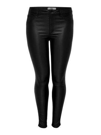 Only CARMAKOMA Damen Carpunk Reg Sk Coated Pants, Schwarz (Black Black), 50W / 32L