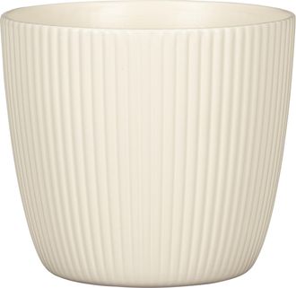 Scheurich Aura, Blumentopf aus Keramik, Farbe: Creme, 23,2 cm Durchmesser, 21,3 cm hoch, 11,465 l Vol