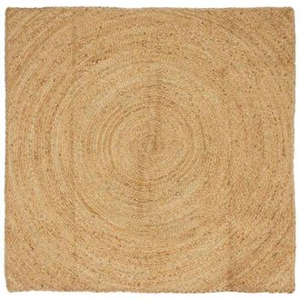 vidaXL vidaXL Tapis de surface Carr&eacute; Marron 160 x 160 cm Jute