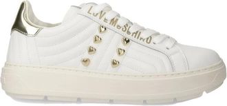 Love Moschino Femme, Chaussures, Blanc, Taille: 36 EU sneaker Pelle