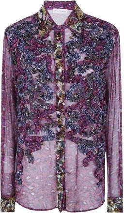 Dries Van Noten Damen, Blusen & Hemden, Lila, XSGr&ouml;&szlig;e