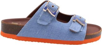 Nathan-Baume Femme, Chaussures, Bleu, Taille: 36 EU Rivas Slipper