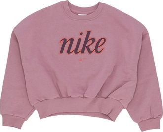 Nike S&uuml;&szlig;er Fleece-Rundhalsausschnitt-Sweatshirt Pflaume - - Sport - Damen - Lila - L