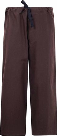 Yohji Yamamoto Pantalons D&eacute;contract&eacute;s - Marron