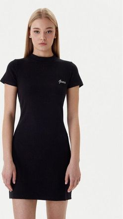 Guess Kleid f&uuml;r den Alltag V6RK06 K8RT2 Schwarz Slim Fit