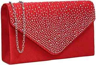 Swankyswans Abby Pochette en strass pour femme, rouge (rouge), Taille unique