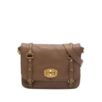 Miu Miu Sac bandouli&egrave;re Pre-owned - Femme - Pre-owned - Brun - Taille: ONE Size