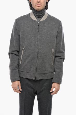 Corneliani Bomberjacke aus Schurwollmischung mit Rei&szlig;verschluss Corneliani