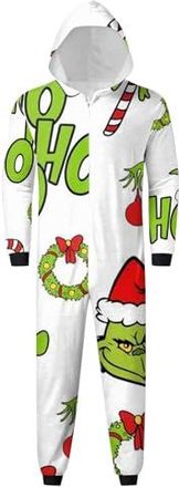 Generic Le Grinch Pyjama Noel Famille De Grinch Noël Deguisement Coton Ensemble Bebe Hiver Vetement Ensembles The Homme Adulte Costume Couple Enfant Pull Femm