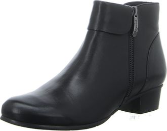 Regarde le ciel Damen Stiefelette Stefany-333 von Regarde le Ciel in Schwarz aus Glattleder mit Rei&szlig;verschluss. schwarz Gr. 39