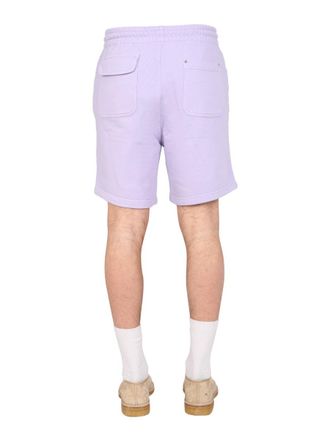 Mouty Logo Embroidery Bermuda Shorts - Lilac