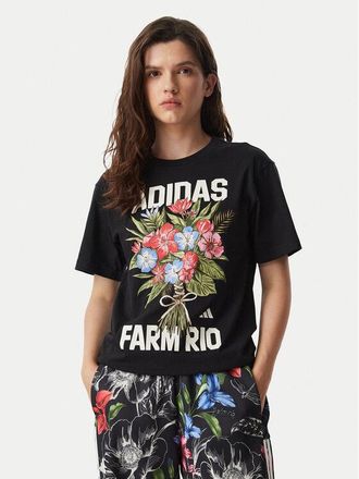 adidas T-Shirt Fram Rio Graphic KR02801 Schwarz Regular Fit
