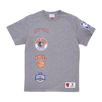 Mitchell & Ness NY Knicks T-Shirt Grau Heather - - Tops - Herren - Grau - L