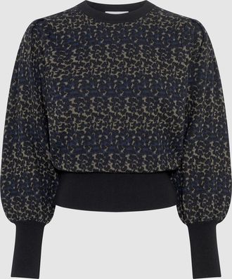 Molli Top Leopard Felin2 Kaki Multi